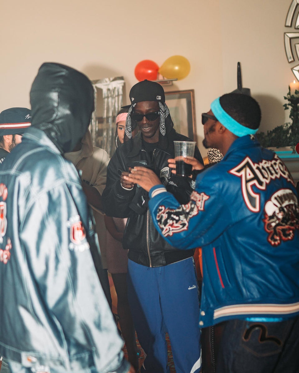 Stally 98 wearing our Avirex New York dragon leather jacket – Sekkle